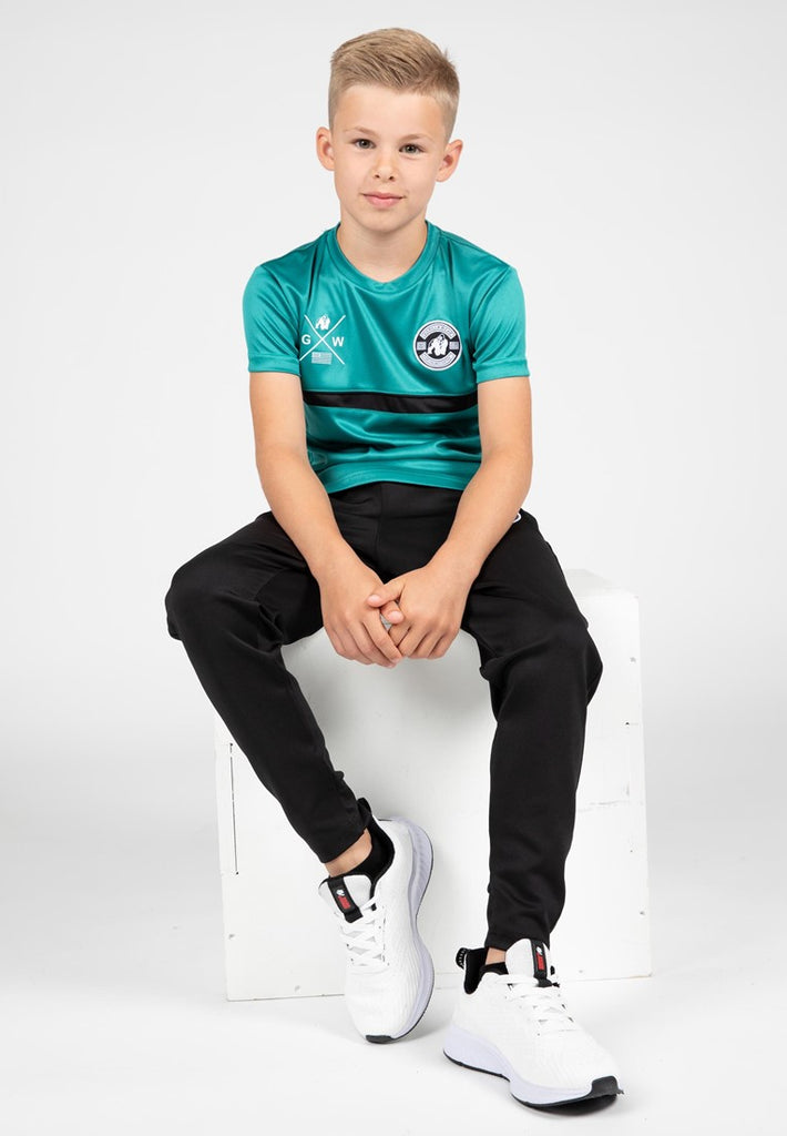 Vernon Kids T-Shirt - Blaugrün | Gorilla Wear Schweiz